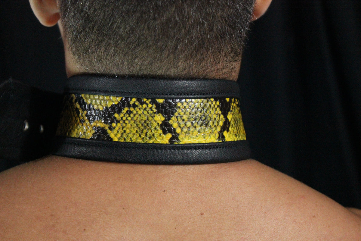 Snakeskin Collar – Wolfstryker Leather