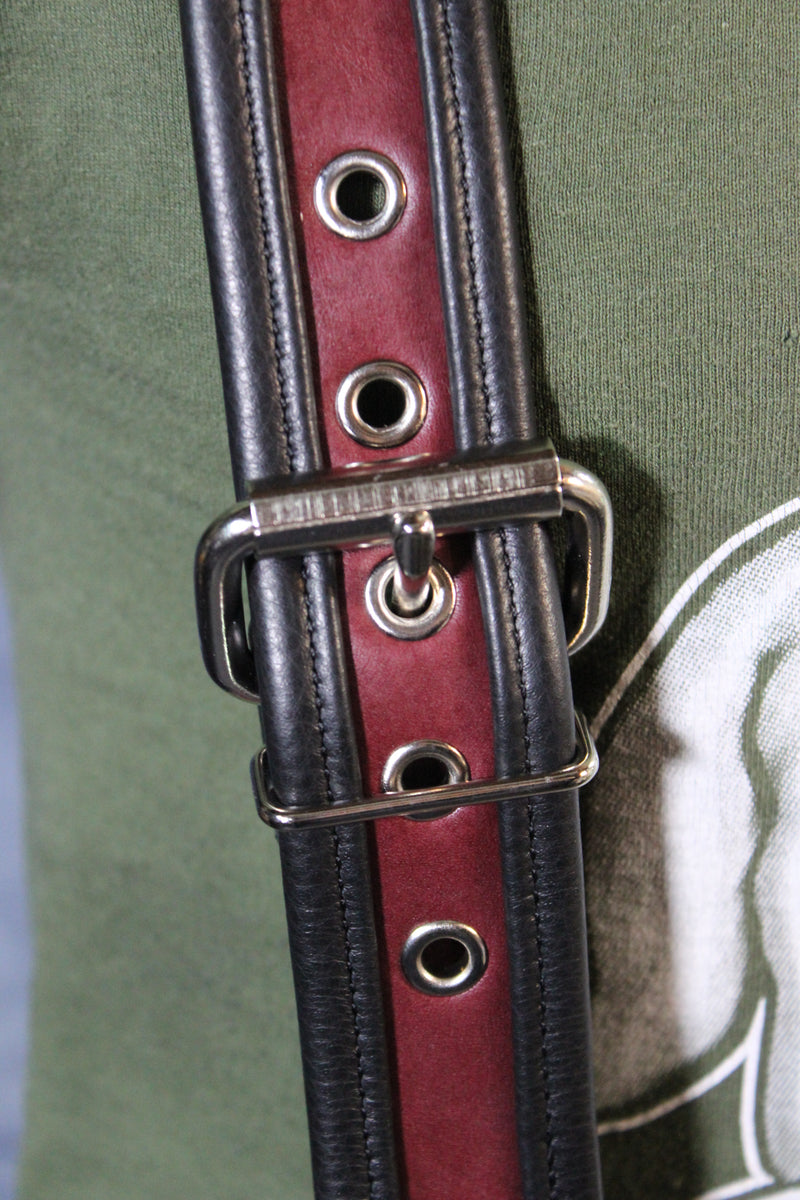 Two Tone Leather Suspenders – Wolfstryker Leather