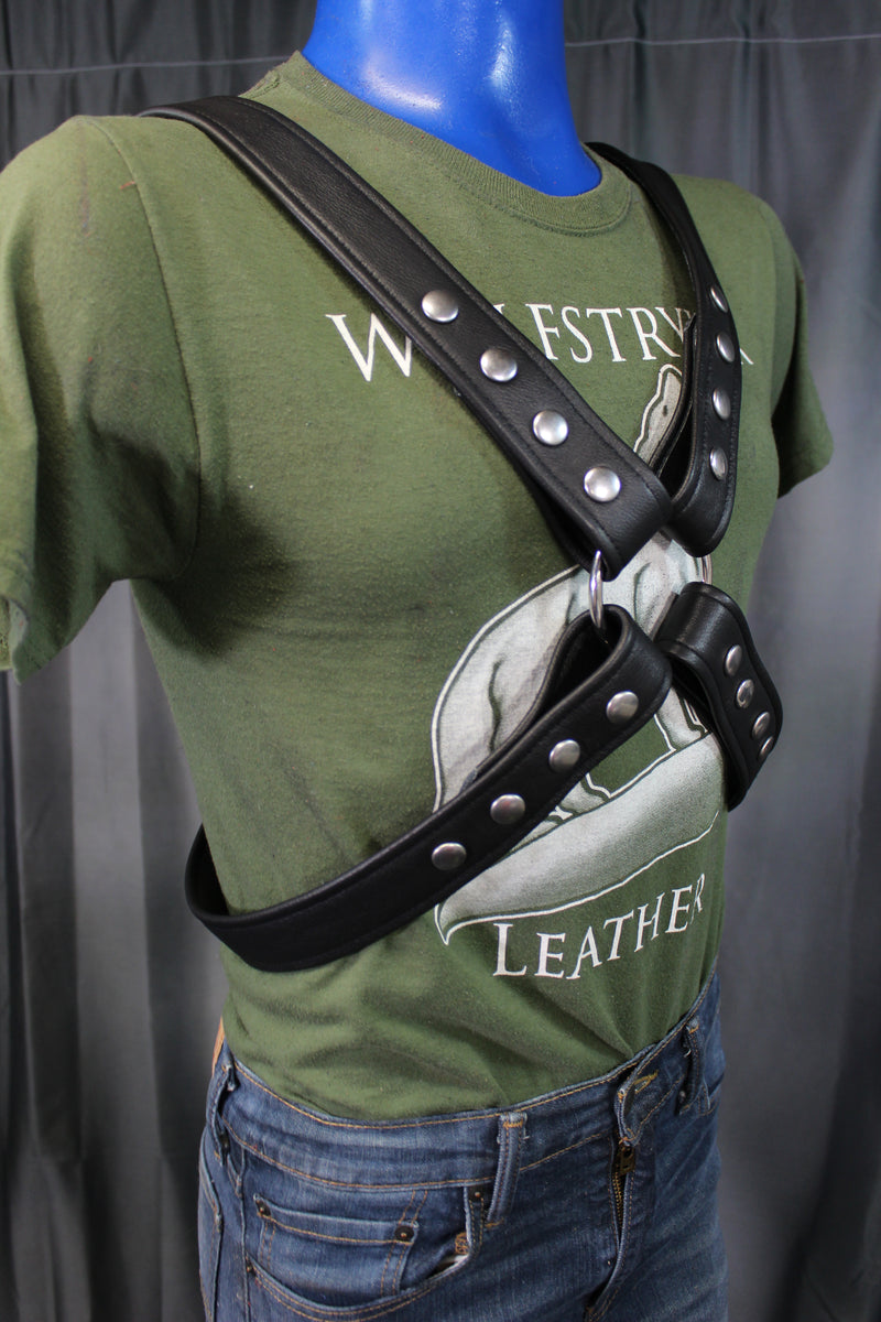 Classic X Harness with Snaps – Wolfstryker Leather