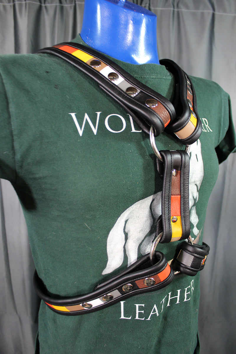 Bear Pride Extended X Harness – Wolfstryker Leather