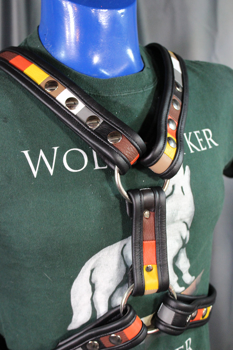 Bear Pride Extended X Harness – Wolfstryker Leather
