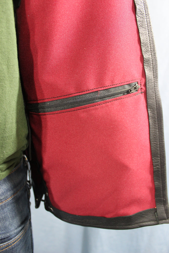 Bar Vest with 3 Shoulder Stripes – Wolfstryker Leather