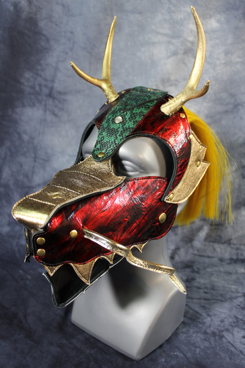 Asian Dragon Hood – Wolfstryker Leather
