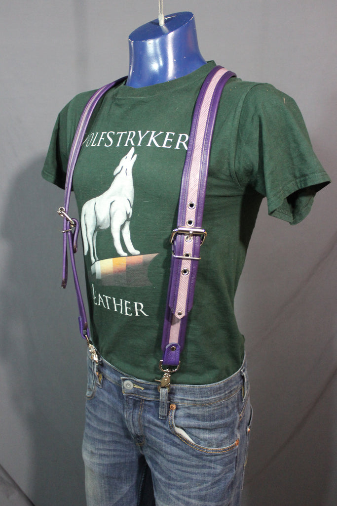 Snake Skin Suspenders – Wolfstryker Leather