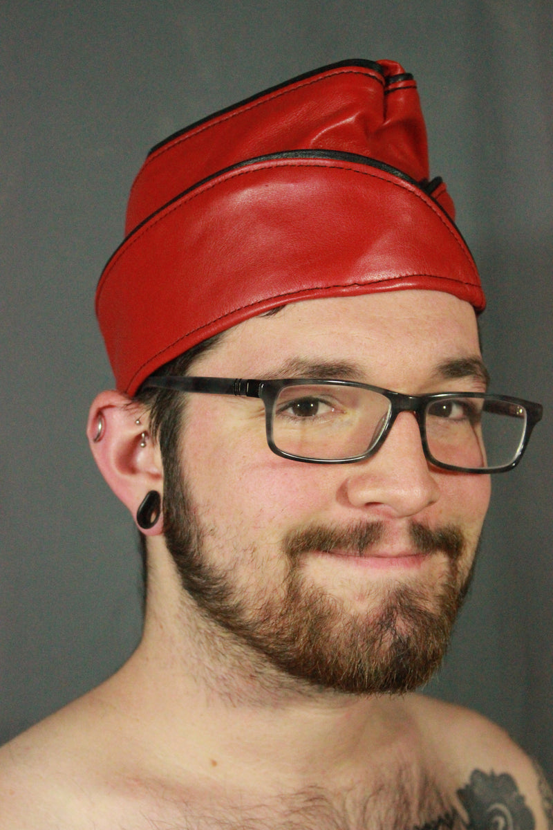 Leather Garrison Cap – Wolfstryker Leather