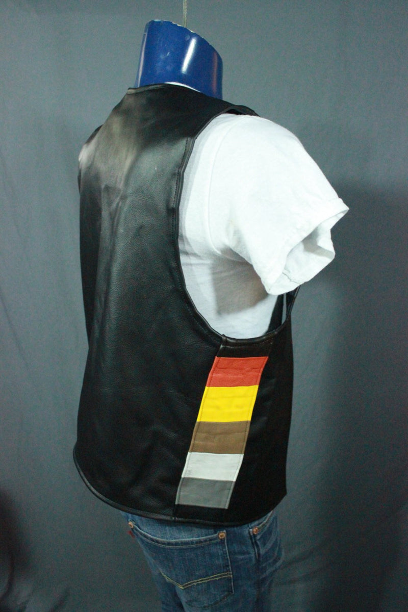 Hand Made Leather Bear Pride Vest – Wolfstryker Leather