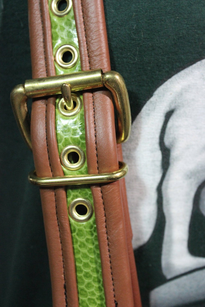 Snake Skin Suspenders – Wolfstryker Leather