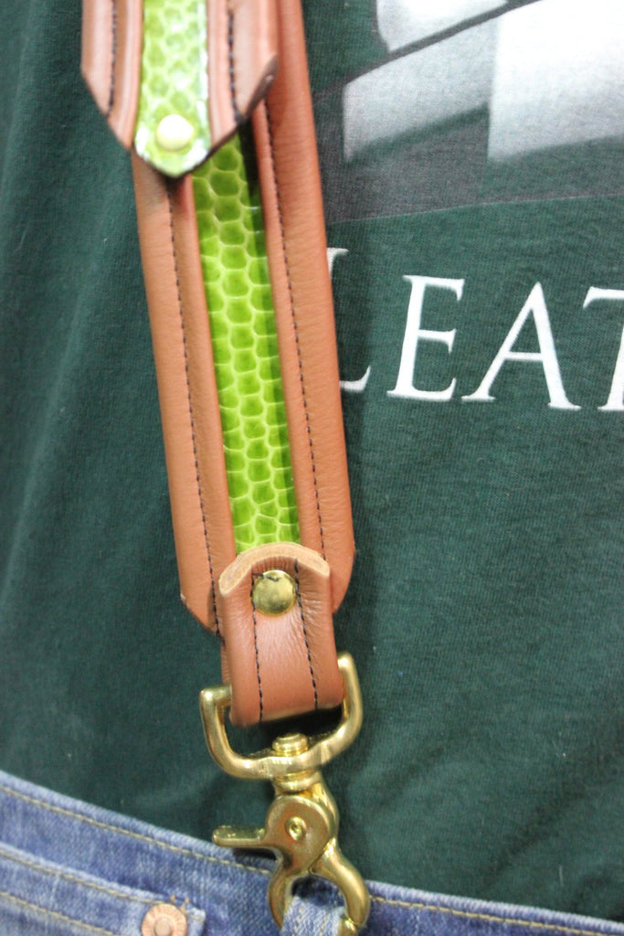 Snake Skin Suspenders – Wolfstryker Leather
